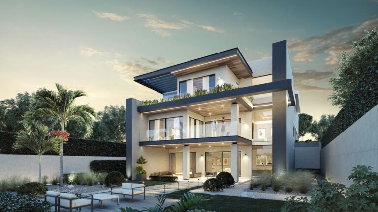 Diseño de fachada de casa moderna residencial - Querétaro